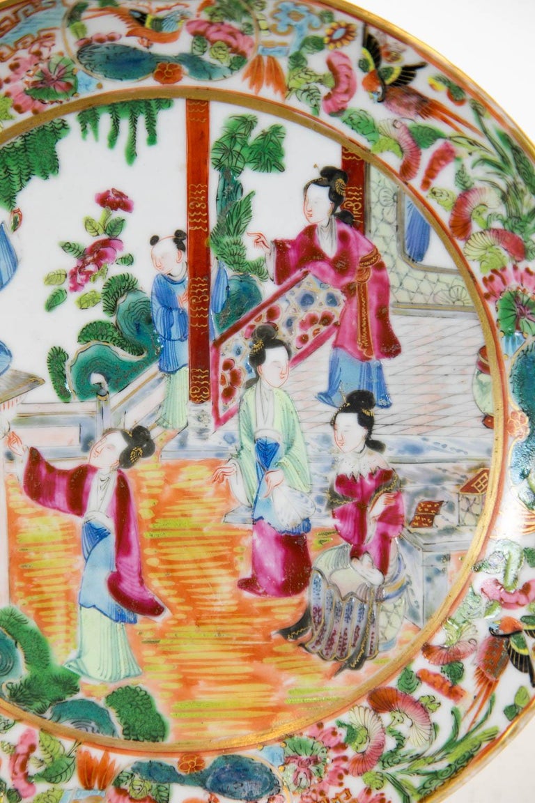 Rose Mandarin Plate For Sale at 1stDibs