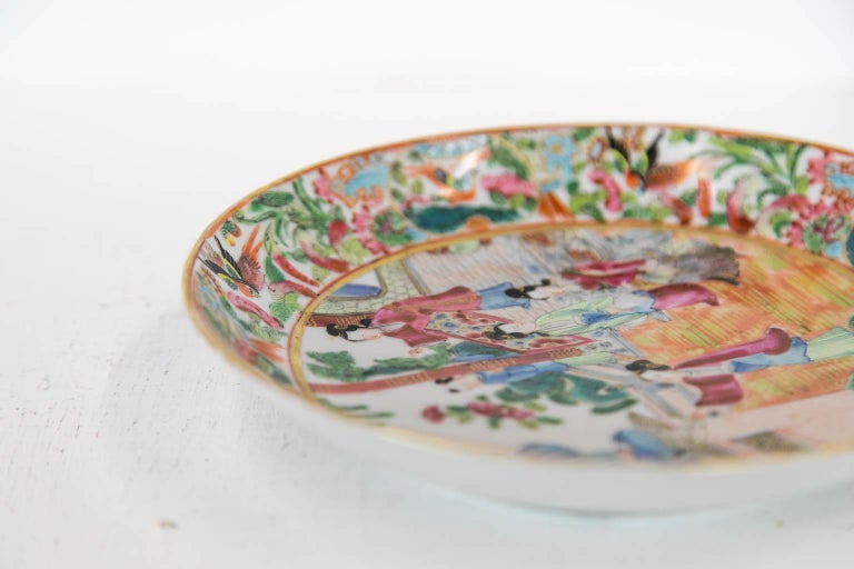 Rose Mandarin Plate For Sale at 1stDibs