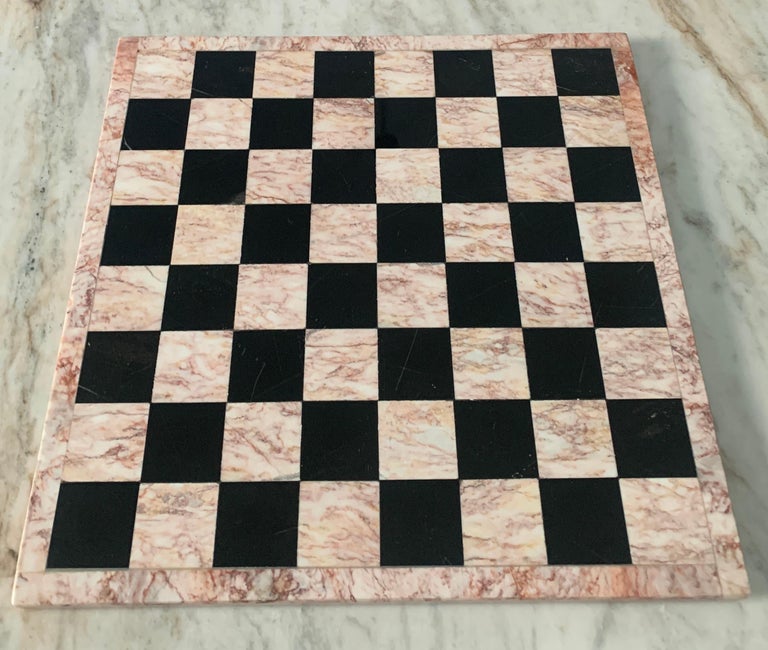 Rose Marble Chess Board at 1stDibs