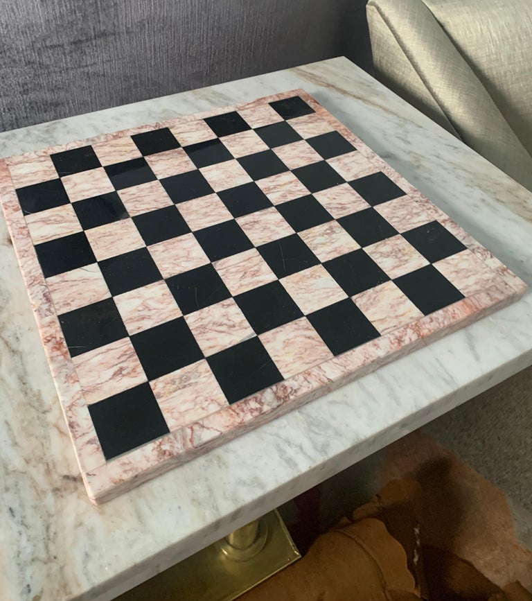 Rose Marble Chess Board at 1stDibs