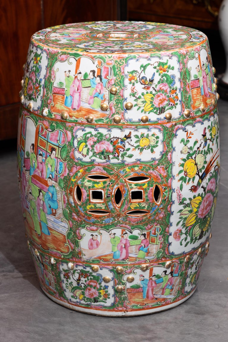 Rose Medallion Garden Seat For Sale at 1stDibs