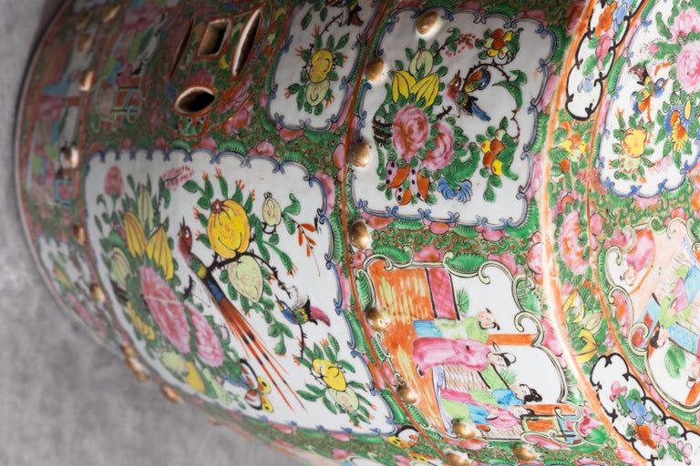 Rose Medallion Garden Seat For Sale at 1stDibs