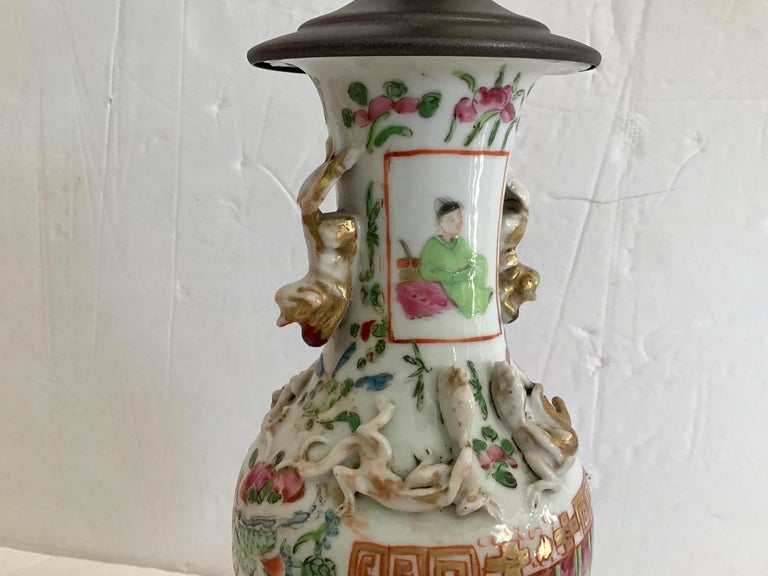 Rose Medallion Small Scale Table Lamp For Sale at 1stDibs