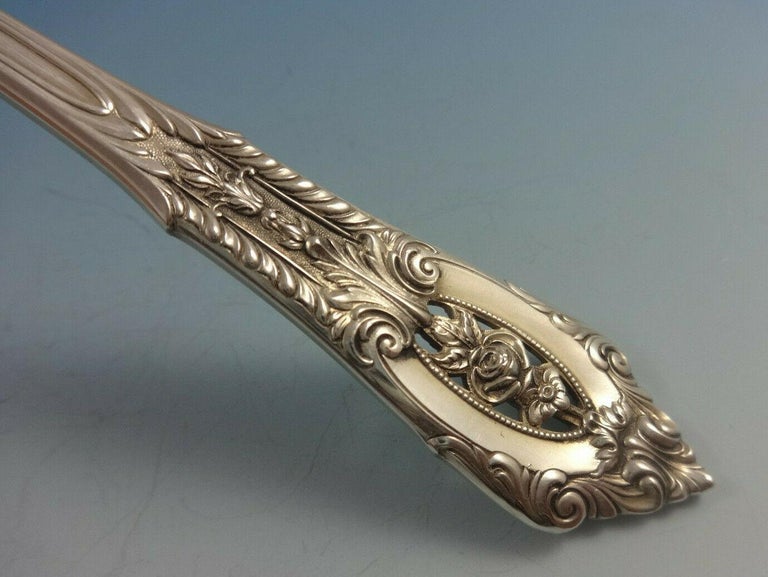 Rose Point by Wallace Sterling Silver Flatware Set for 8 Service 71 ...