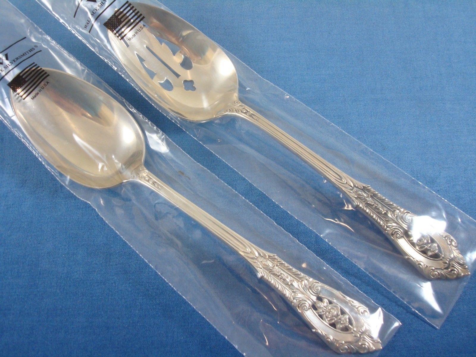 Rose Point by Wallace Sterling Silver Flatware Set Service 32 Pieces ...