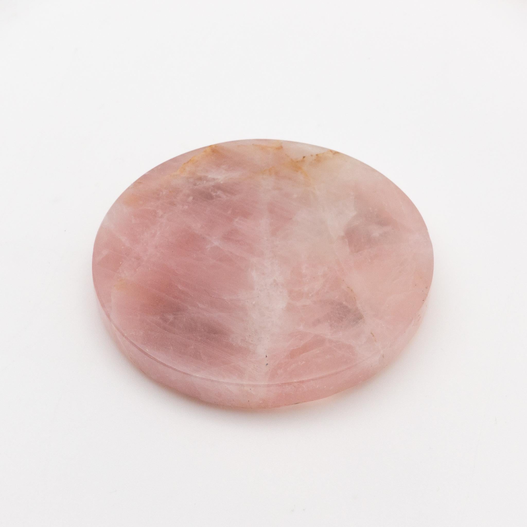 Rose Quartz Coasters, Set of 4 at 1stDibs