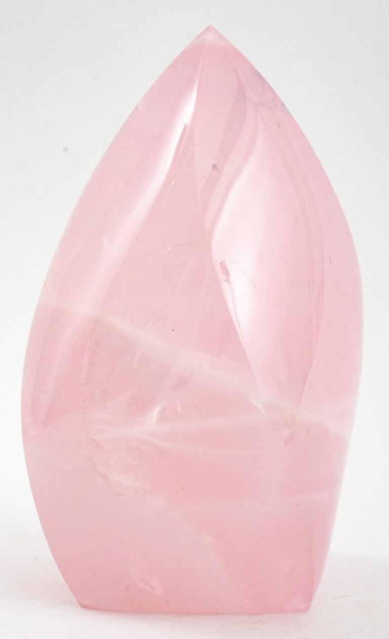 Rose Quartz Specimen Gem Table Ornament For Sale at 1stDibs