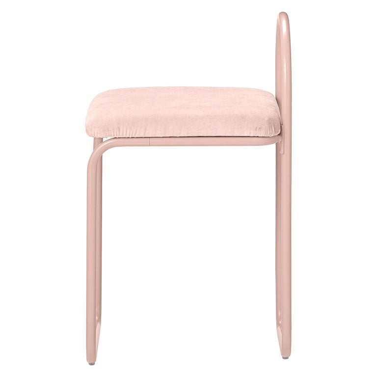 Rose Velvet Minimalist Dining Chair For Sale at 1stDibs | minimalist ...