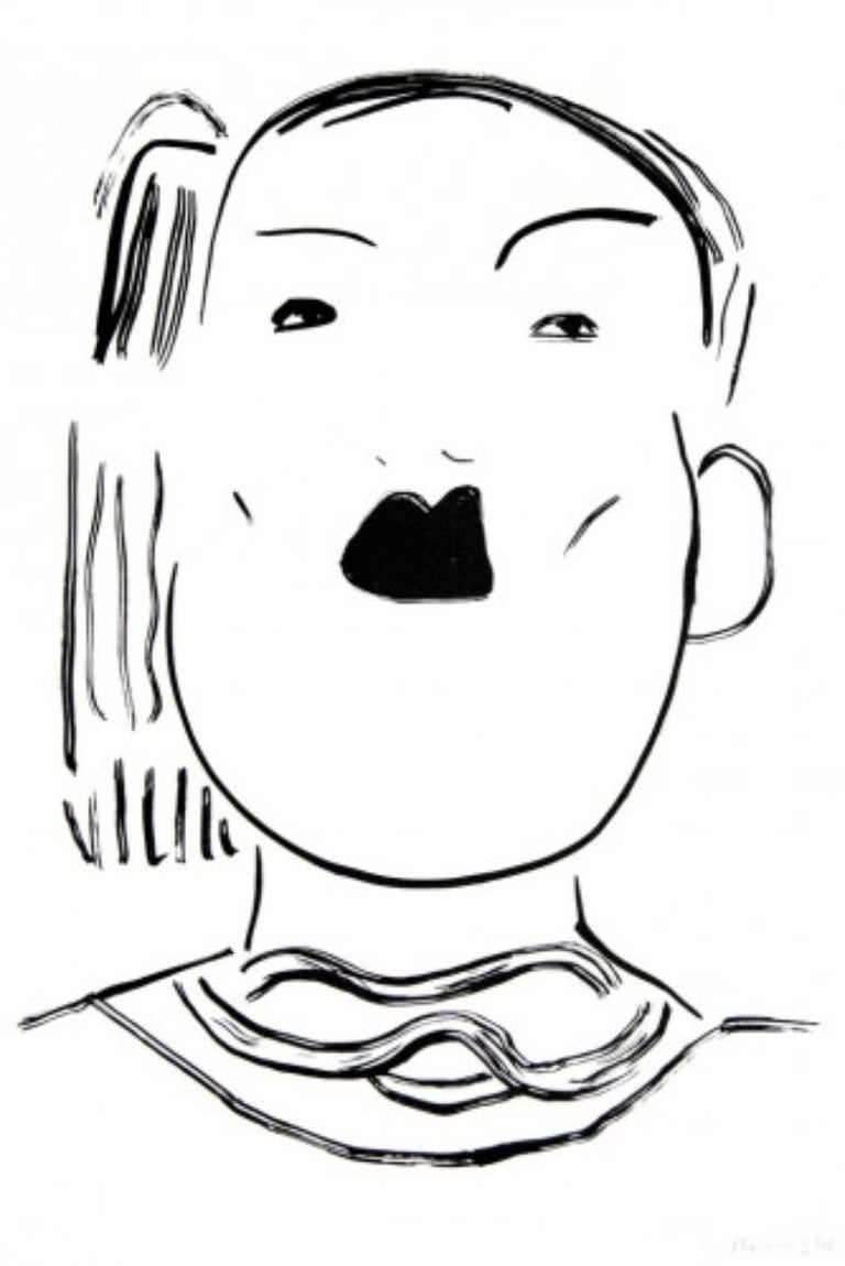 Rose Wylie - Portrait 20 For Sale at 1stDibs