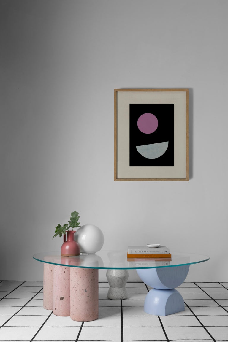 Rosedal Cantera Coffee Table with Glass Cover, Modern Mexican Design ...