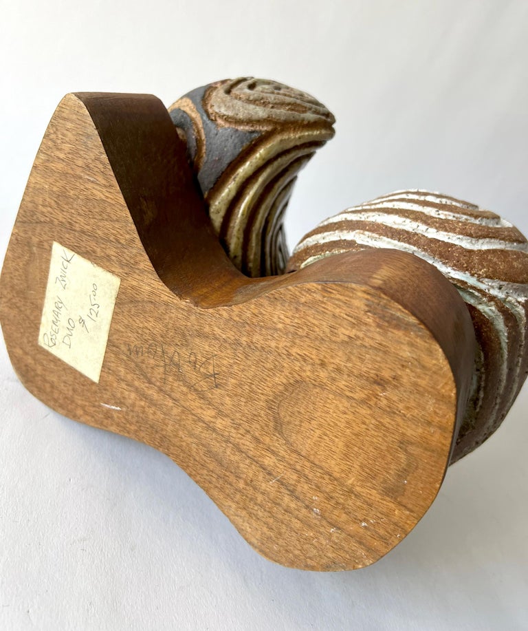 Rosemary Zwick Chicago Modernist Ceramic Yin Yang Duo Sculpture For ...