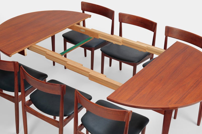 Rosengren Hansen Dining Table and 6 Chairs, 1960s at 1stDibs