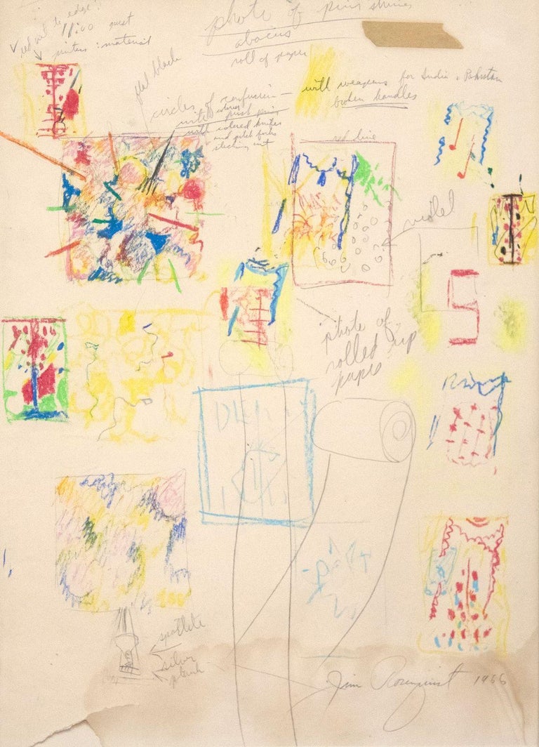 ROSENQUIST, JAMES - Drawing Study For Sale at 1stDibs