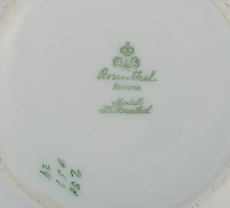 Rosenthal, Porcelain Tea Set Consisting of Teapot, Creamer and Sugar ...