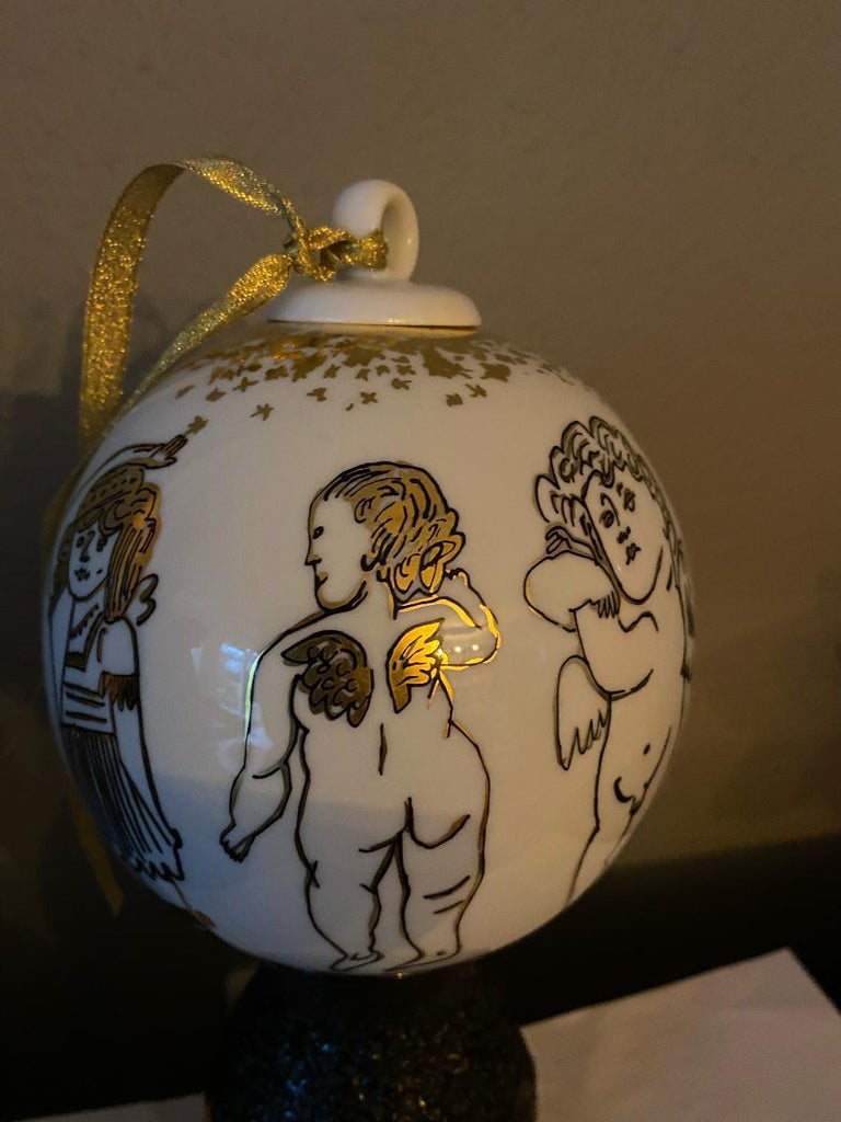Rosenthal Andy Warhol "Golden Angels" Porcelain Big Ball, New at 1stDibs