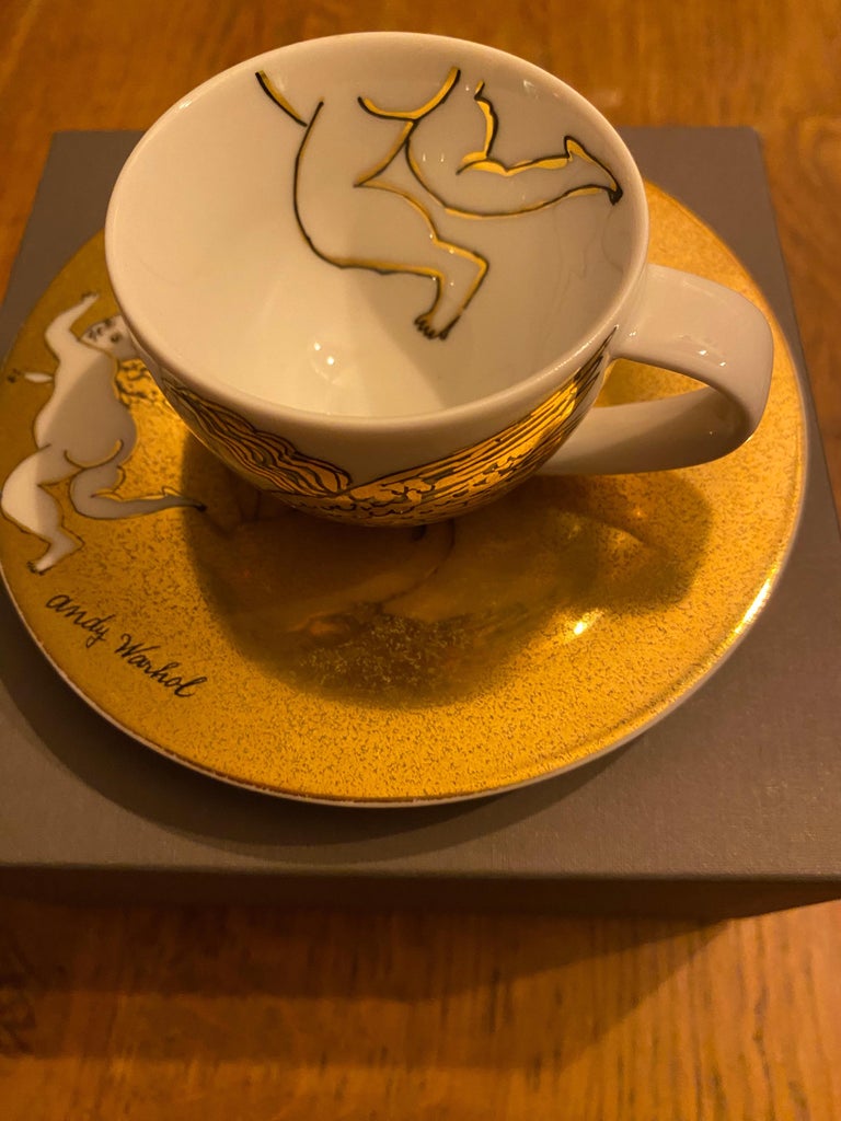 Rosenthal Andy Warhol "Golden Angels" Espresso Cup and Saucer For Sale ...