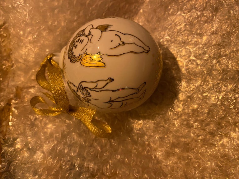 Rosenthal Andy Warhol "Golden Angels" Porcelain Ornament, New in Box ...
