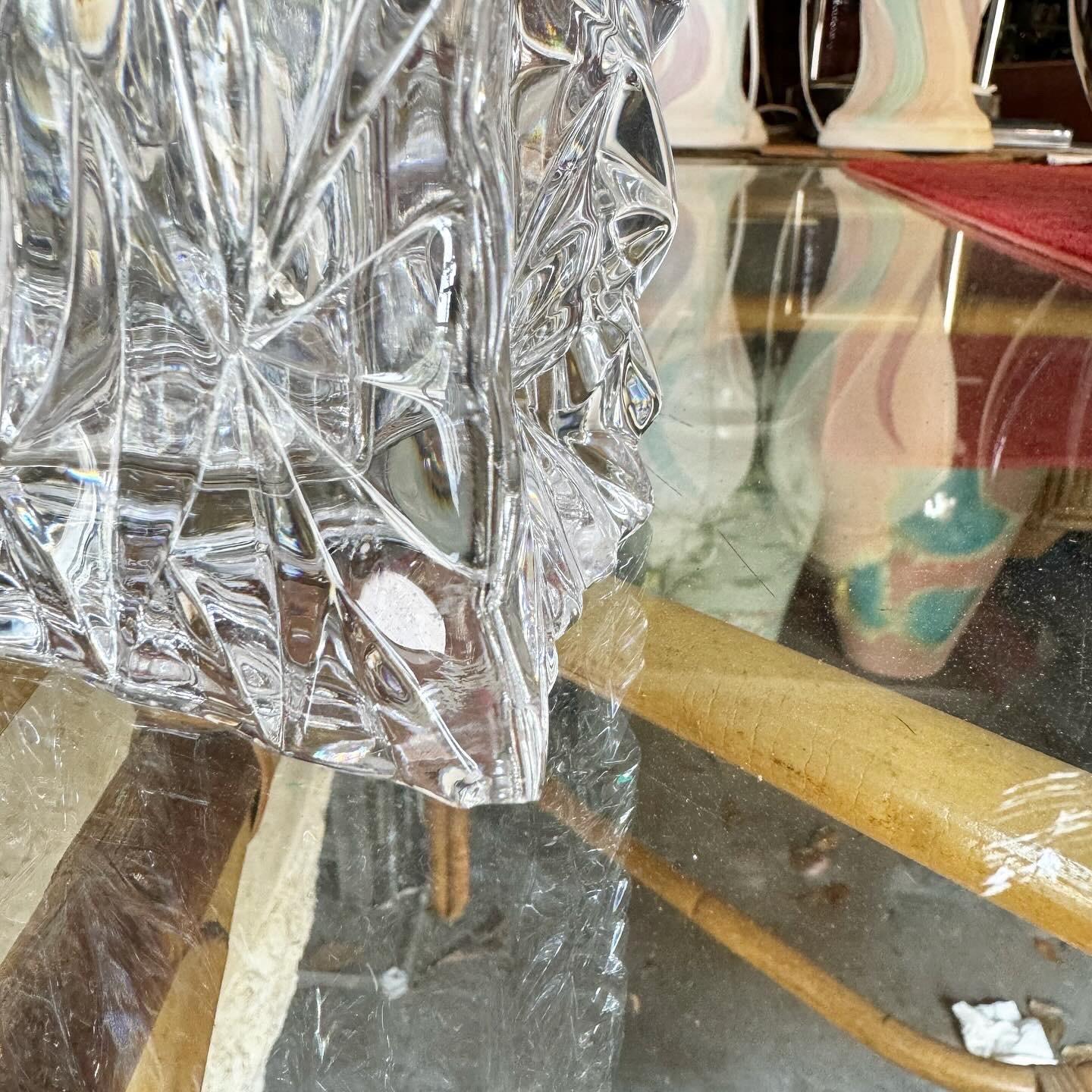 Rosenthal Crystal Paper Bag Vase For Sale at 1stDibs
