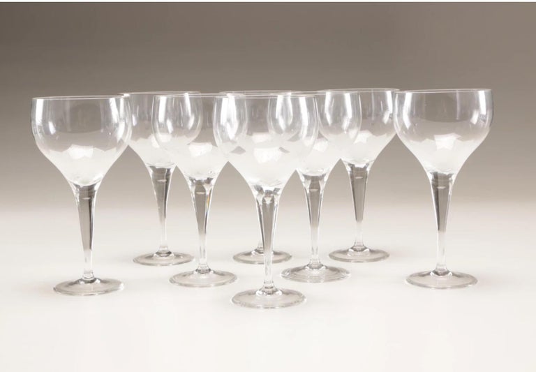 Rosenthal "Lotus Blossoms" 57 piece Stemware-Acid Etched Blossoms ...