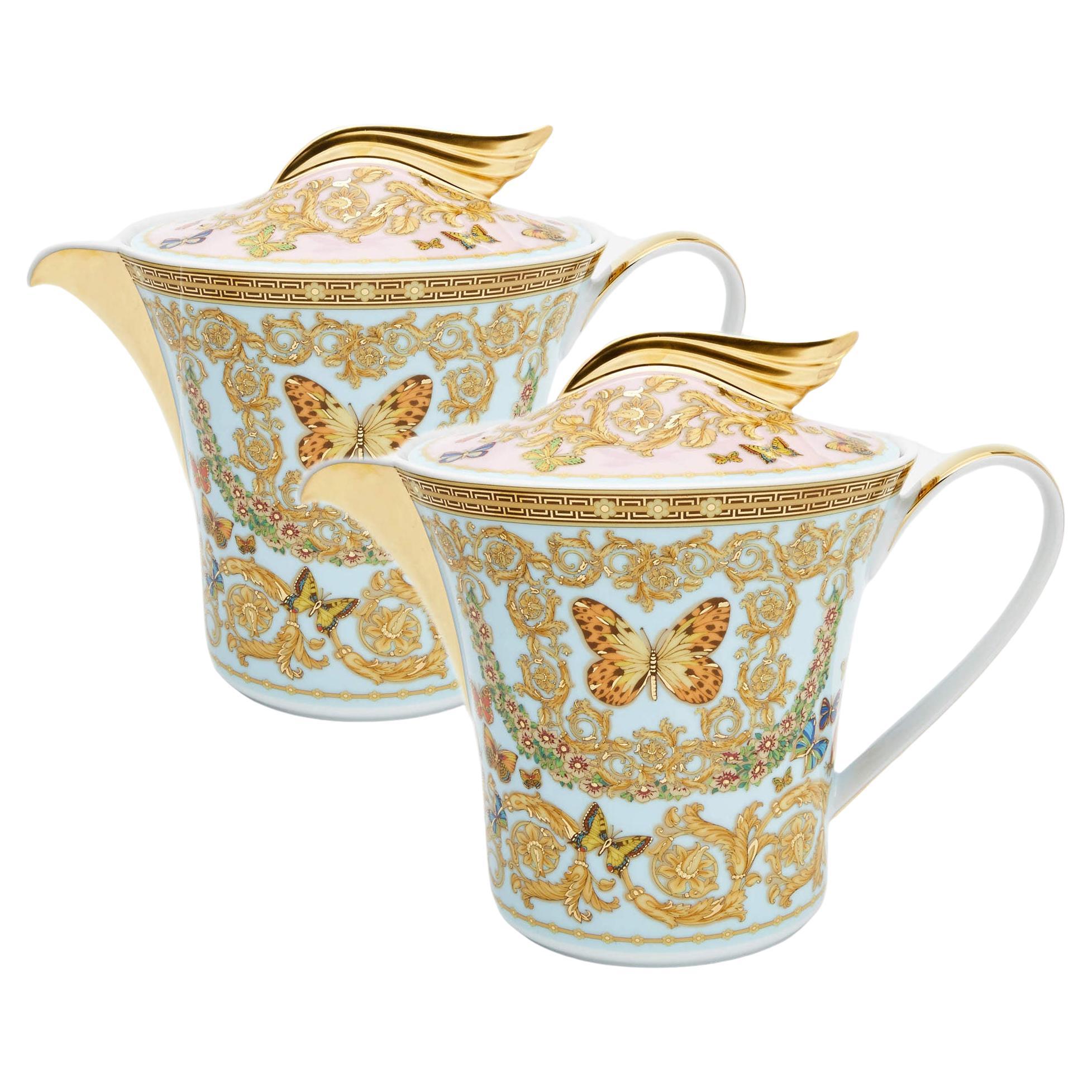 Rosenthal Meets Versace Le jardin de Versace Teapot Set of 2 For Sale ...