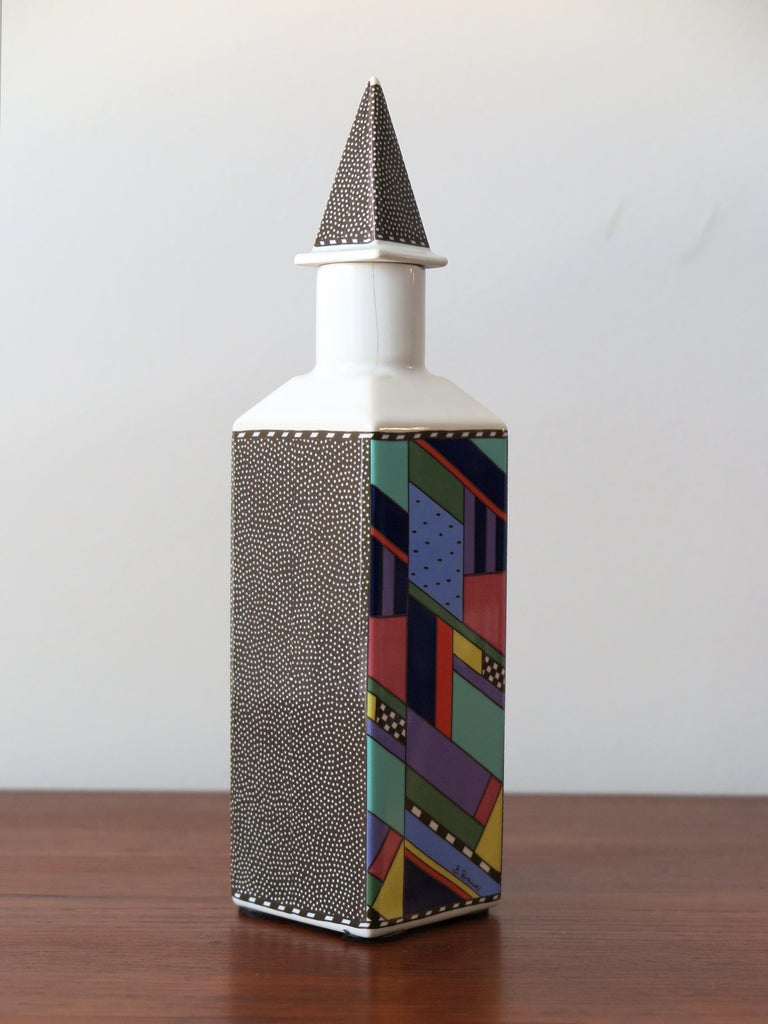 Rosenthal Mid-Century Modern Design Multi-Color Porcelain Bottle Vase ...