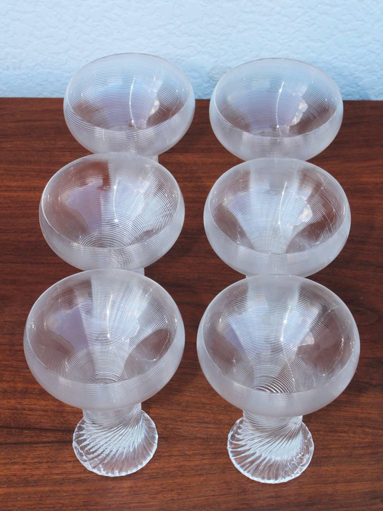Rosenthal Modern Swirl Glasses For Sale at 1stDibs