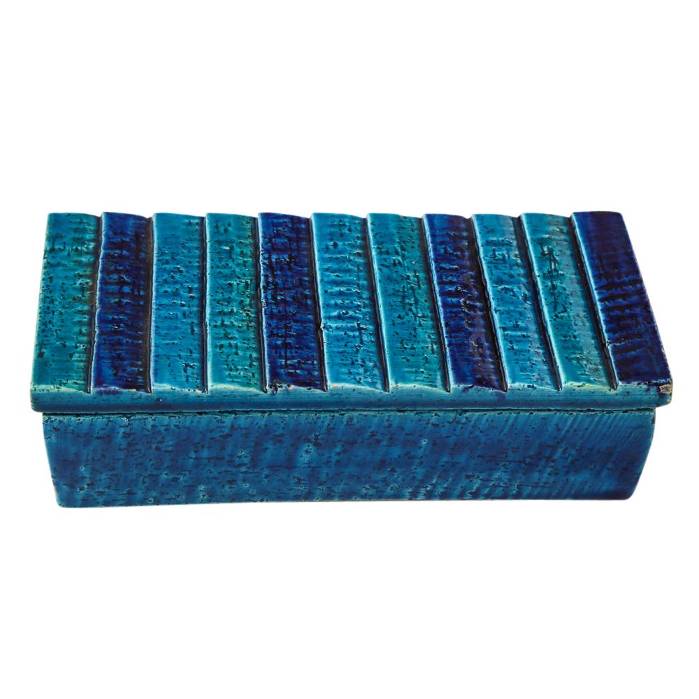 Bitossi for Rosenthal Netter Box, Ceramic, Blue Stripes, Signed For ...