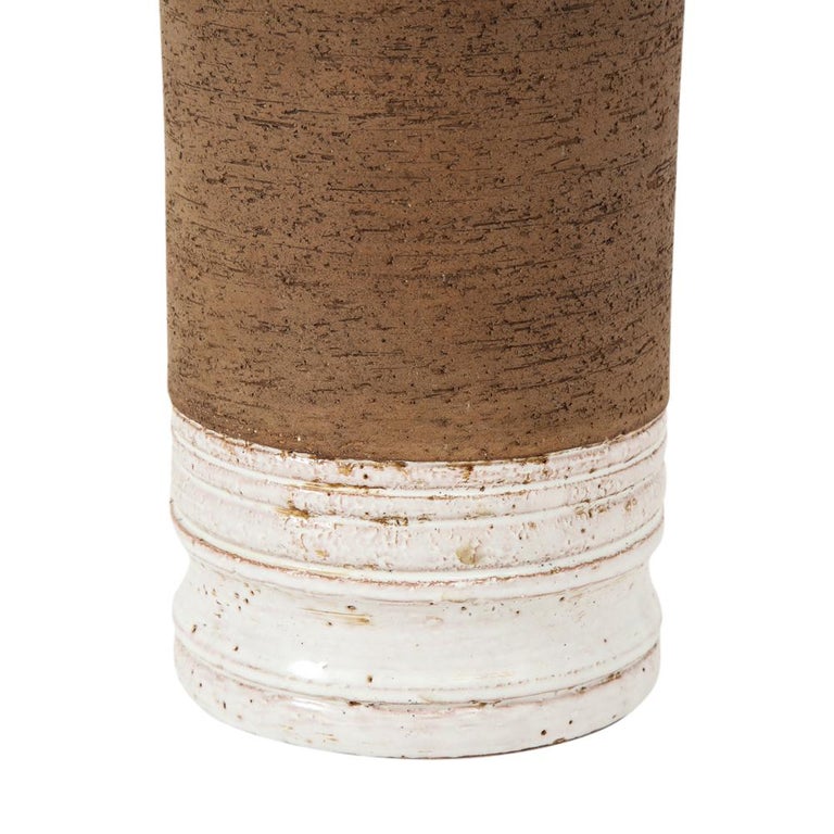 Bitossi for Rosenthal Netter Vase, Ceramic, Brown, White, Signed For ...