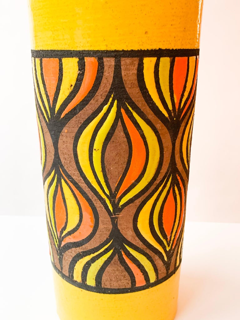 Rosenthal Netter Vase, Ceramic, Yellow, Orange and Brown Onion, Signed ...