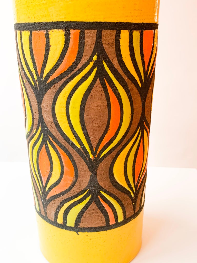 Rosenthal Netter Vase, Ceramic, Yellow, Orange and Brown Onion, Signed ...