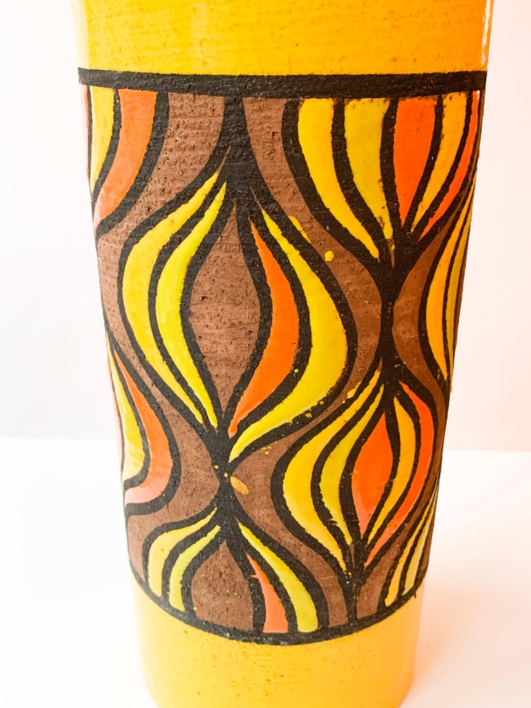 Rosenthal Netter Vase, Ceramic, Yellow, Orange and Brown Onion, Signed ...