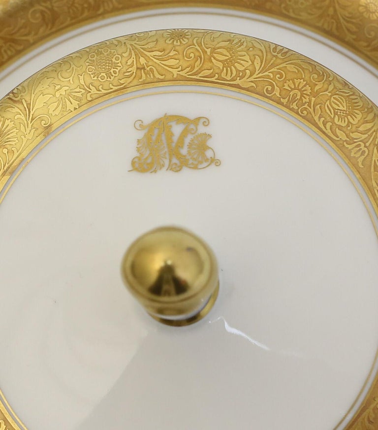 Rosenthal Porcelain Covered Butter Dish Aida Monogramm Saddam Hussein ...