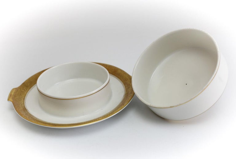 Rosenthal Porcelain Covered Butter Dish Aida Monogramm Saddam Hussein ...