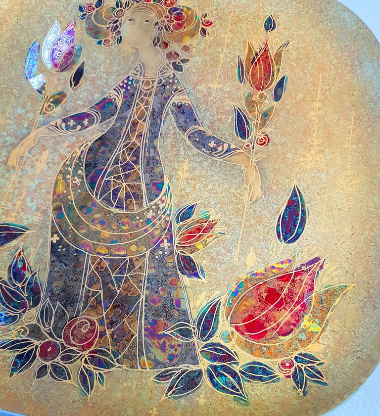 Rosenthal Studio Hand Painted Platter by Bjorn Wiinblad, 1957 For Sale ...