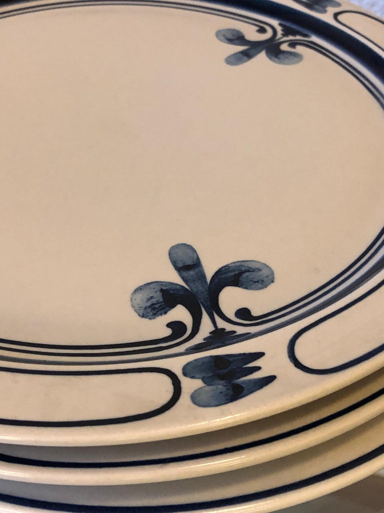 Rosenthal Studio Line 'Siena' Blue Dinner Plates, Germany, 1970 For ...