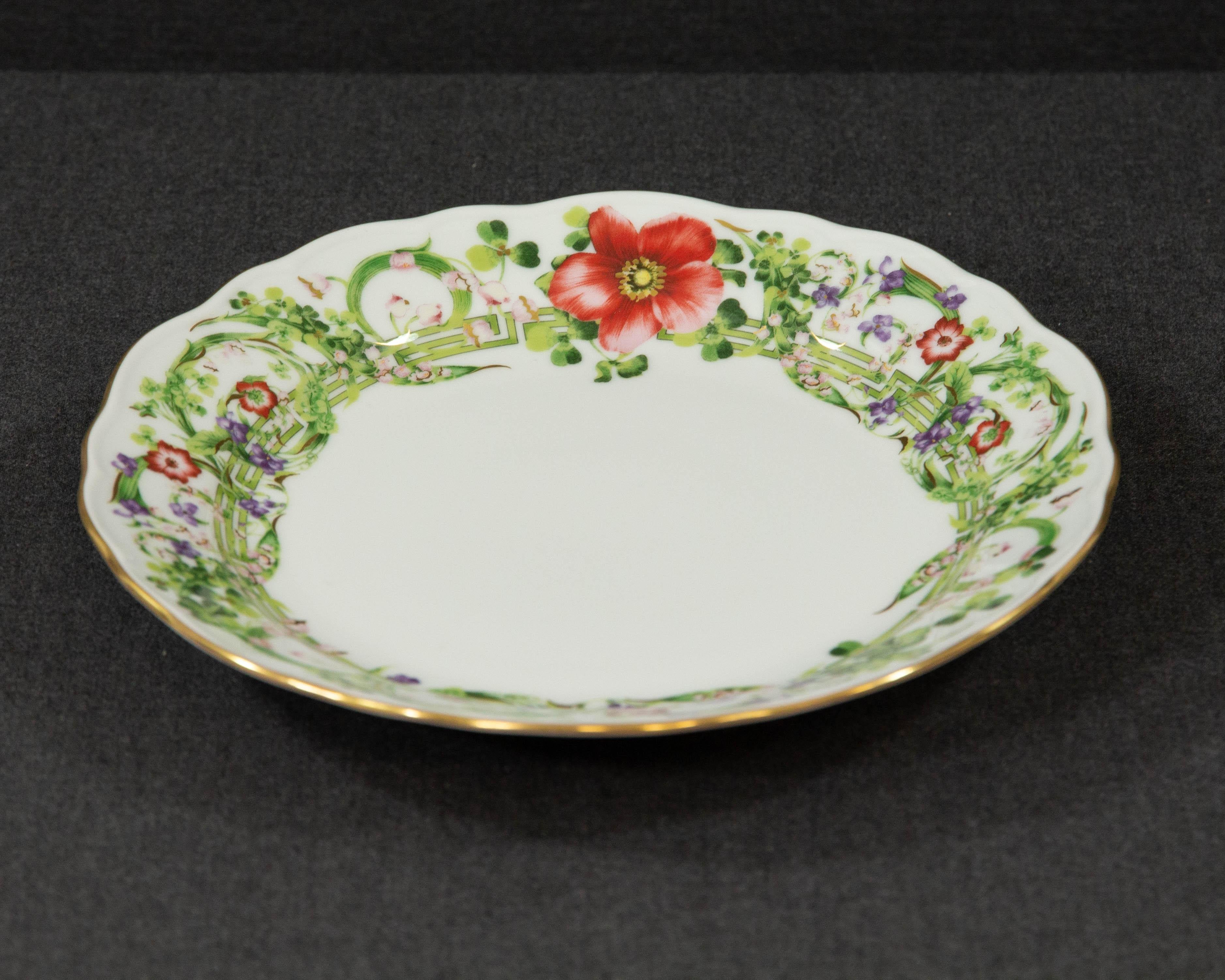 Rosenthal Versace, Flower Fantasy, Lunch/Appetizer Plate at 1stDibs
