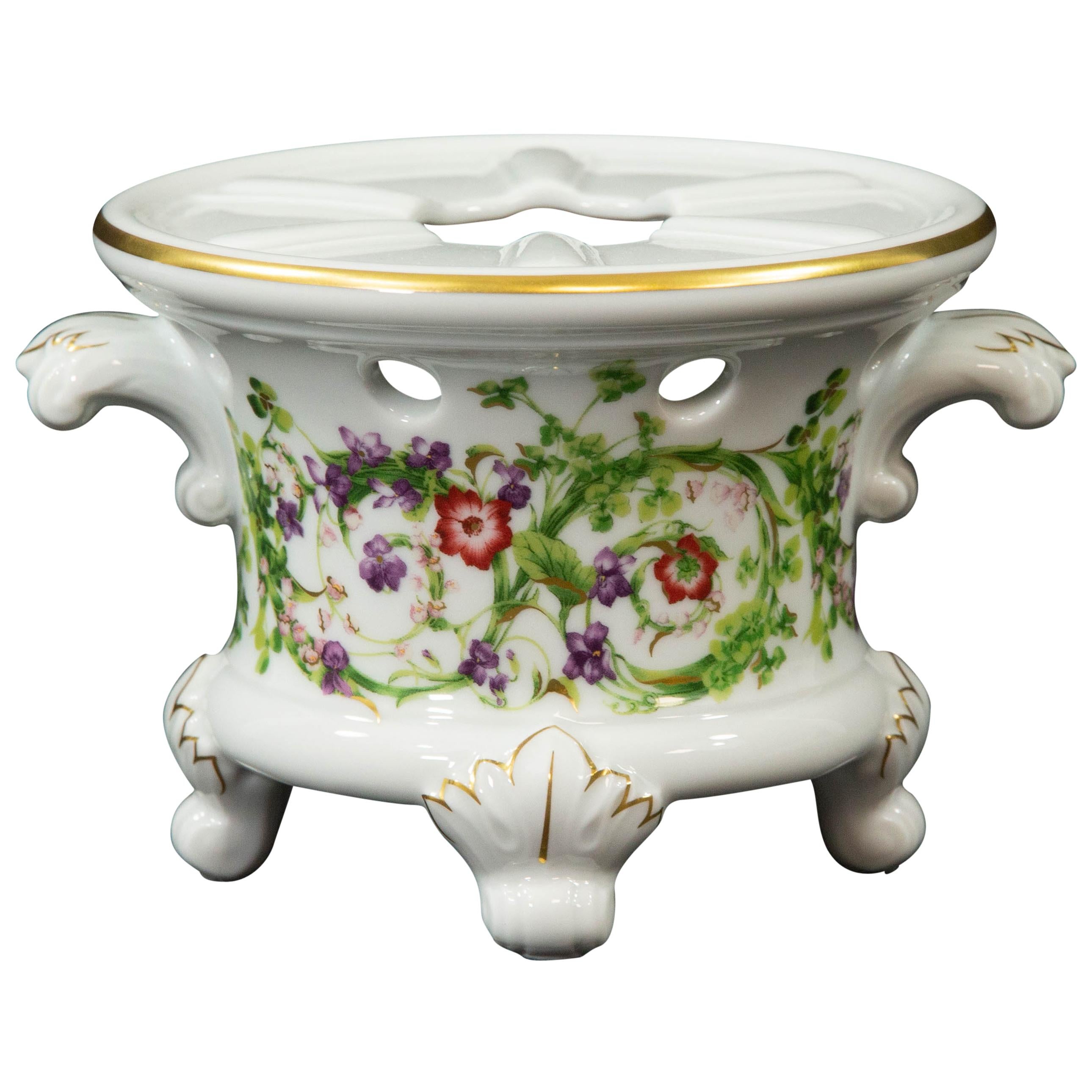 Rosenthal Versace, Flower Fantasy, Warmer Stand For Sale at 1stDibs