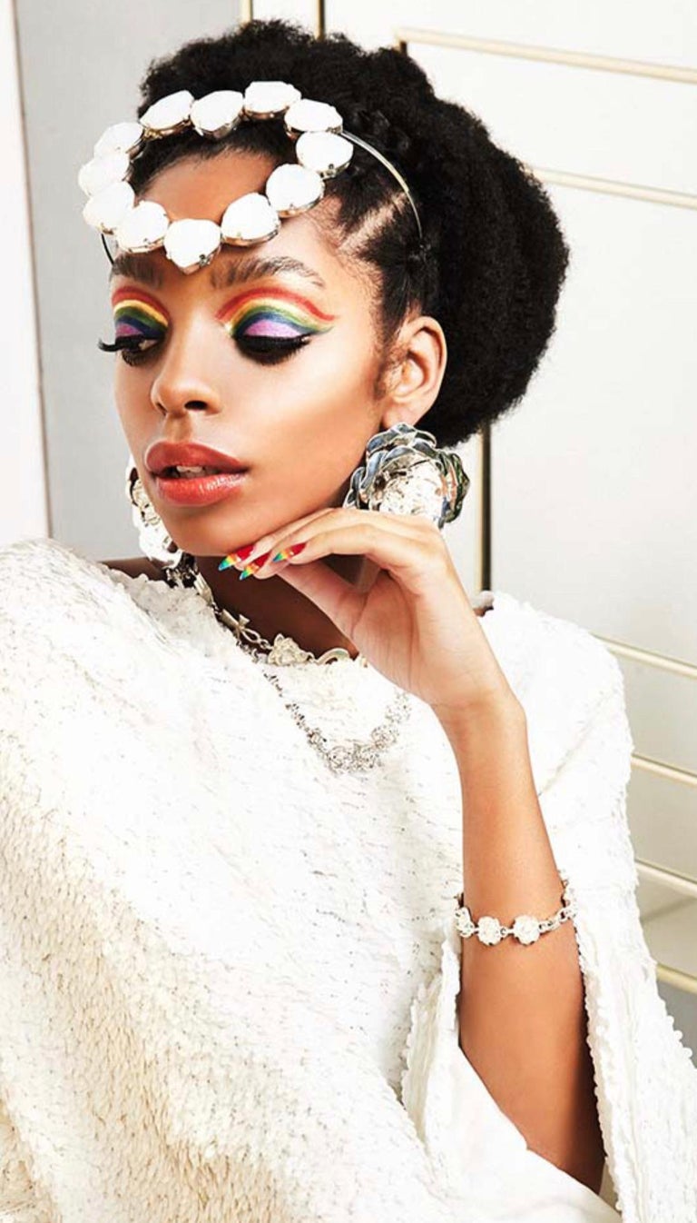 Rosette Chain Necklace ' 24k Yellow Gold, Rose Gold and Silver' For ...