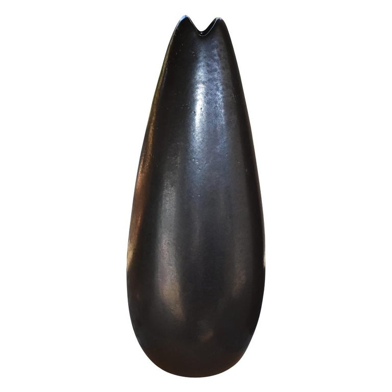 Roseville 1953 Raymor Artware Black Mid-Century Modern Pottery Floor ...