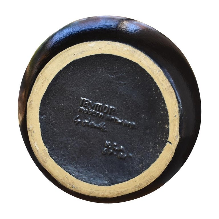 Roseville 1953 Raymor Artware Black Mid-Century Modern Pottery Floor ...