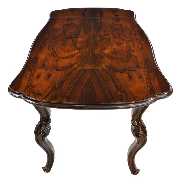 Rosewood American Rococo Revival Sofa Table or Writing Table NYC, circa ...