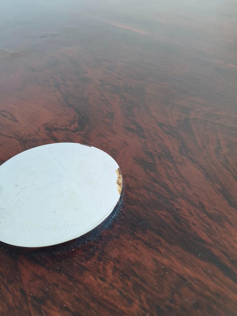 Rosewood and Chrome Side Table by Pieff, England, circa 1970 ‘1 of 2 ...