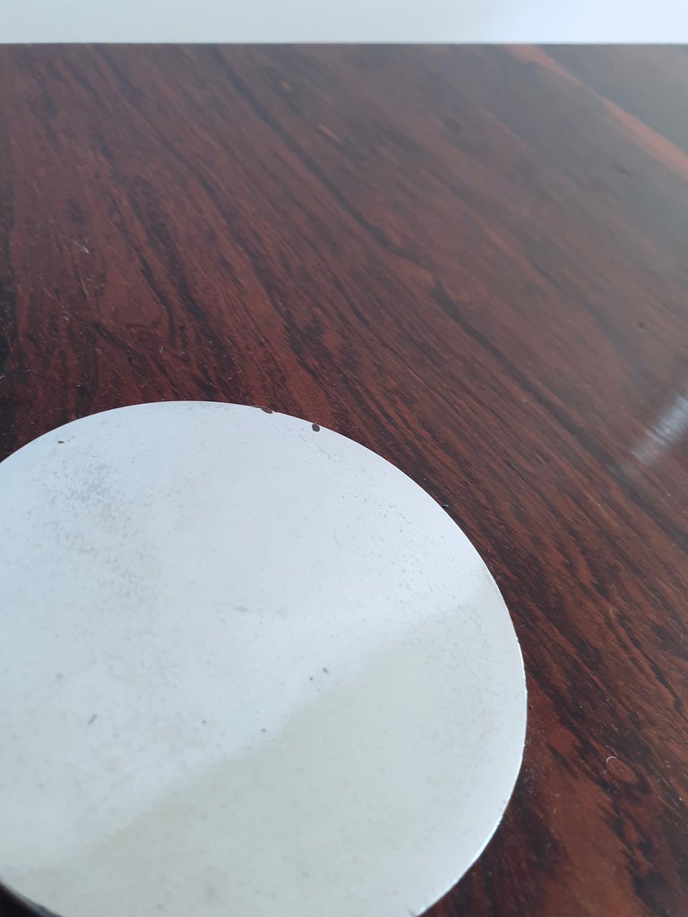 Rosewood and Chrome Side Table by Pieff, England, circa 1970 ‘1 of 2 ...