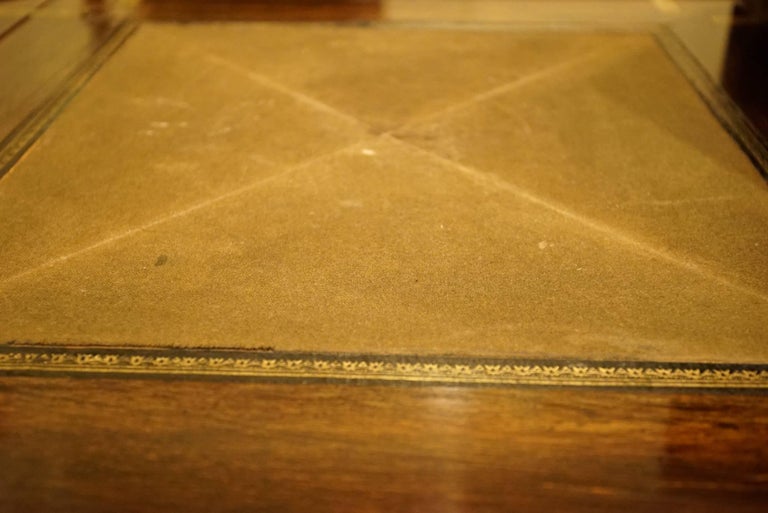 Rosewood and Inlay Envelope Card Table For Sale at 1stDibs