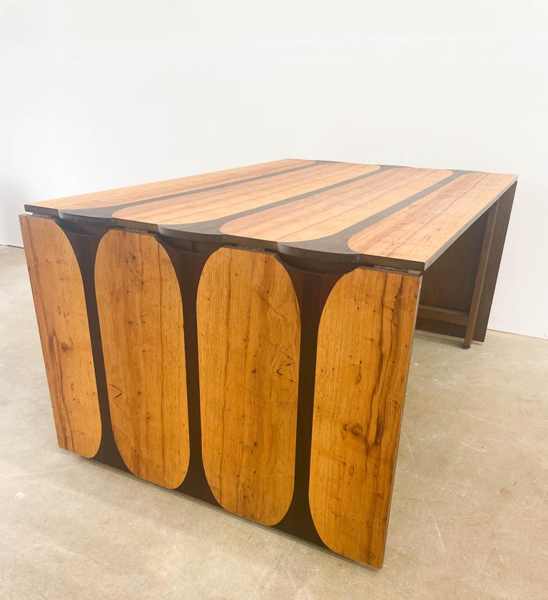 Rosewood and Spalted Chestnut Dining Table For Sale at 1stDibs