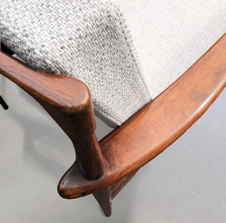 Armchair and Ottoman, by Rino Levi, Brazil, 1960s For Sale at 1stDibs