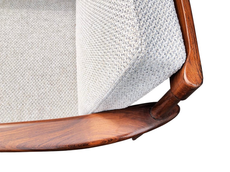 Rosewood Armchair and Ottoman, by Rino Levi, Brazil, 1960s For Sale at ...