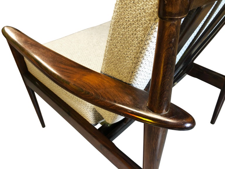 Rosewood Armchair and Ottoman, by Rino Levi, Brazil, 1960s For Sale at ...