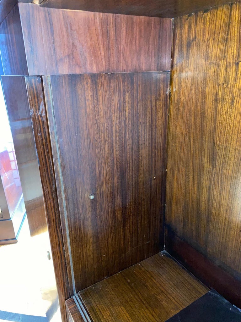 Rosewood Art Deco Style Curved Entertainment Cabinet from Aero Studios ...