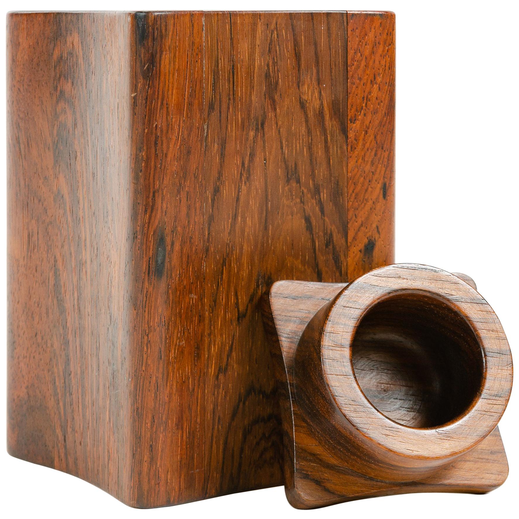 Rare Rosewood Box by Alexandre Noll at 1stDibs